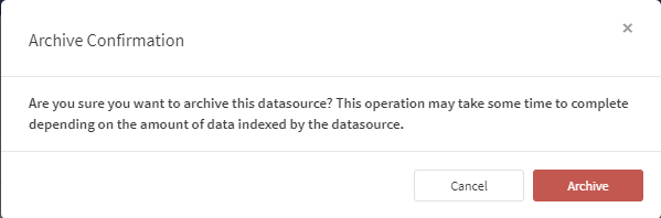 Managing Datasources
